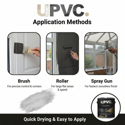 UpaintPVC uPVC Paint Brilliant White - Semi Matt 1L