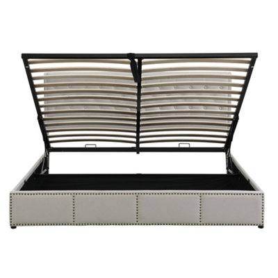 Upholstered Bed Super King Size 6ft 180x200 cm Hydraulic Lever Storage ...