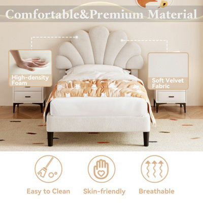 Bedframe no box spring store
