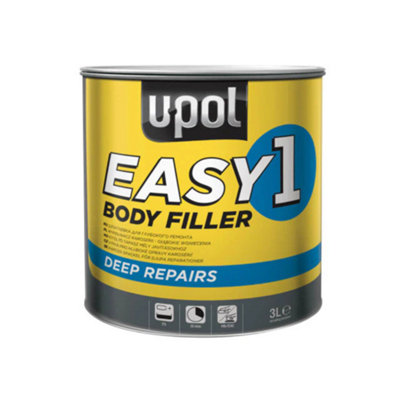 UPOL EASY 1 BODY FILLER 3 L DEEP REPAIRS POLYESTER COMPOUND SMOOTH ...