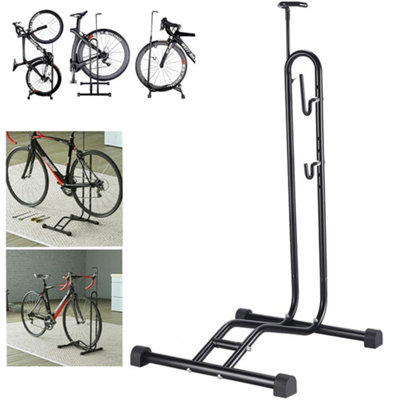 Upright Bike Stand Premium Vertical Adjustable Bicycle Floor Parking ...