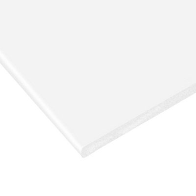 Upvc Flat Plastic Soffit Board White,(L) 2m (W) 150mm