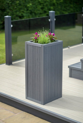 UPVC Planter - Large - Pewter / Grey