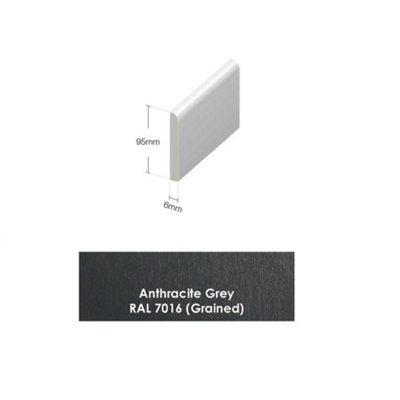 UPVC Plastic Trim - Anthracite Grey Architrave Skirting Board Window ...