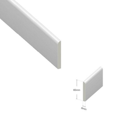 UPVC Plastic Trim - White Architrave Skirting Board Window Finishing ...