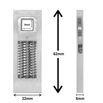 uPVC Replacement Door Handle Springs Cassette Pair - Stop Sagging Handles