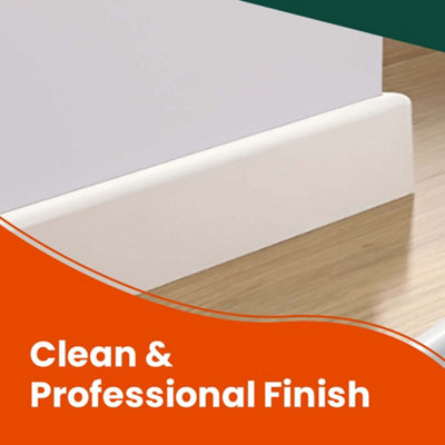 UPVC White Plastic Trim Architrave Skirting Board Flat Edging Window ...