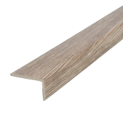 Upvc wood effect stair edge nosing trim pvc self-adhesive 1000mm x 35mm ...