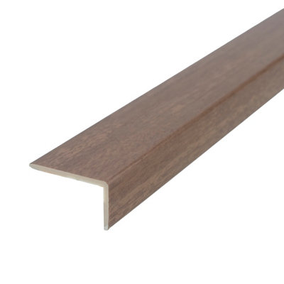 Upvc wood effect stair edge nosing trim pvc self-adhesive 1000mm x 35mm ...