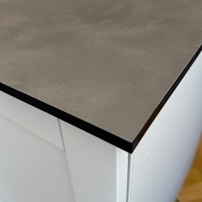 Urban Concrete 2000mm x 950mm x 12mm Compact Laminate Worktop Modern ...