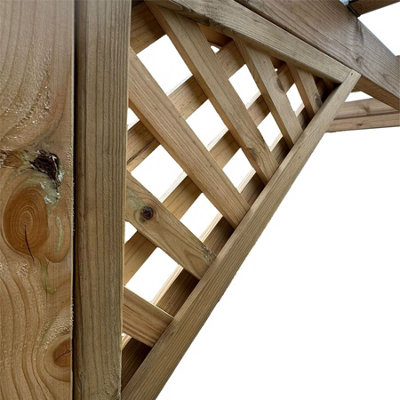 decorative corner trellis