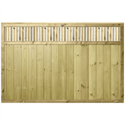 URBAN Range Tongue & Groove Fence Panel (Pack of 3) Width: 6ft x Height ...
