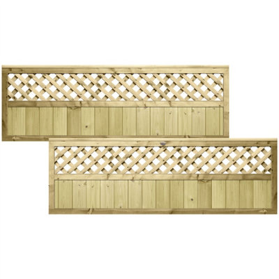 URBAN Range Tongue & Groove Fence Panel (Pack of 4) Width: 6ft x Height ...