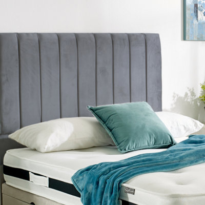 Urban Textures - Apollo 26" High Velvet Fabric Upholstered Bed ...