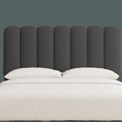 Urban Textures - Elara Luxury 20" High Boucle Fabric Upholstered Cloud ...