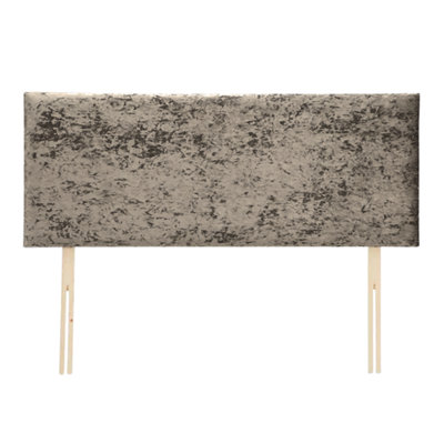 Urban Textures Luxury 20" High Crushed Velvet Fabric Upholstered Bed ...