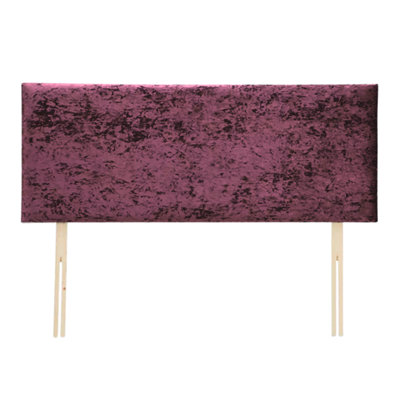 Urban Textures Luxury 26" High Crushed Velvet Fabric Upholstered Bed ...