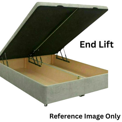 Urban Textures Lyra - Silver Velvet Frame Bed With Cloud Frame ...