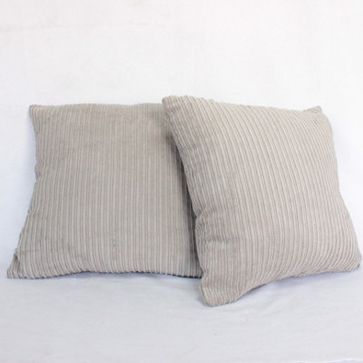 Urban Textures Pack of 2 Jumbo Corduroy Cushion Covers 20 x 20 Inches ...