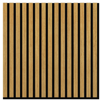 Urban Textures - Premium Teak Square Acoustic Wall Panel Sound ...