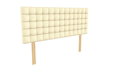 Urban Textures - Small Cubic Luxury 26" High Linen Fabric Upholstered ...