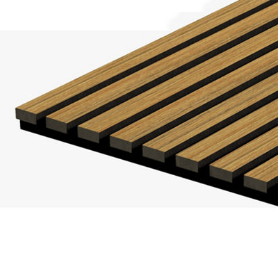 Urban Textures Teak Acoustic Wall Panel Sound Absorbing Decorative ...