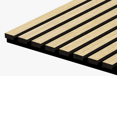 Urban Textures White Oak Acoustic Wall Panel Sound Absorbing Decorative ...