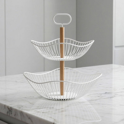 Urban Two Tier Storage Basket Metal