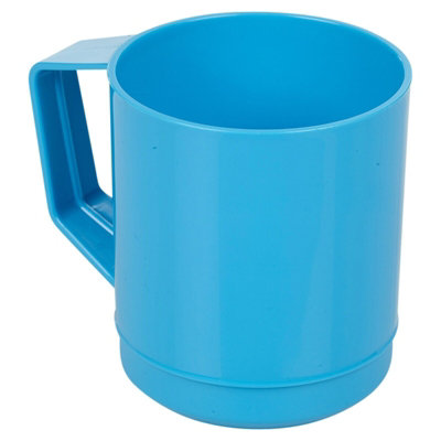 URBN-CHEF Height 10cm 260ml Set of 6 Plastic Blue Mug Tumbler Cup ...