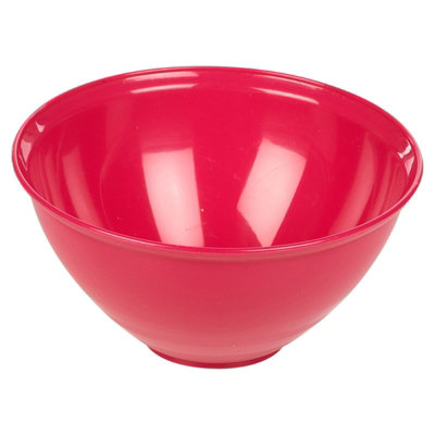 URBN-CHEF Height 13cm Set of 3 Durable Plastic Kitchen Fuchsia Mixing ...