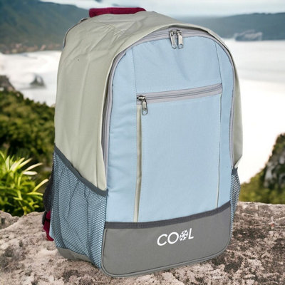 URBNLIVING 10L Blue Insulated Ice Cooler Shoulder Backpack Rucksack ...