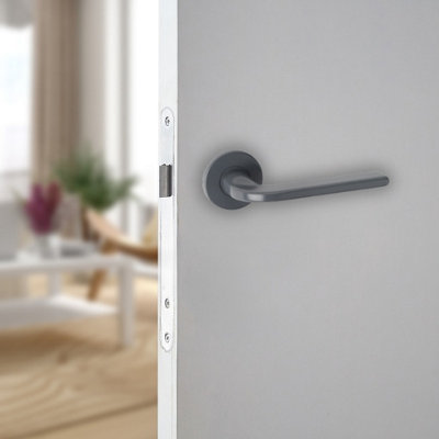 Buy URBNLIVING 112mm Length 8 Pcs Gloucester Metal & Grey Rose Lever ...