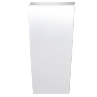 URBNLIVING 12.5cm Width Matt White Square Flower Plant Pot Indoor ...