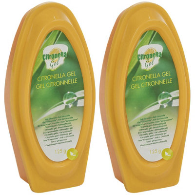 URBNLIVING 125g Citronella Gel Mosquito Fly Insect Repellent Natural ...