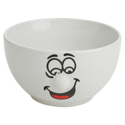 URBNLIVING 13cm Diameter 6 Pcs Smiley Face Kids Breakfast Cereal Bowls ...
