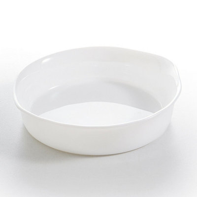 URBNLIVING 14cm Diameter White Opal Glass Round Serving Dish Bowl