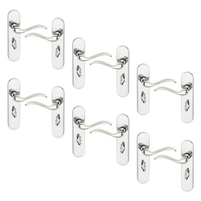 URBNLIVING 150mm Length 12 Pcs Geneva Scroll Metal & Polished Nickel ...