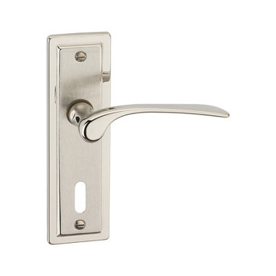 URBNLIVING 159mm Length 8 Pcs Como Dual Metal & Satin Nickel Keyhole ...