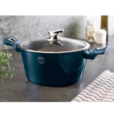 URBNLIVING 18 Pc Cookware Frying Pan Set Casserole Bakelite Mats with ...
