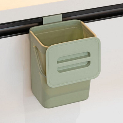 Buy URBNLIVING 20.5cm Height 3L Green Wall Mounted Hanging Recycling ...