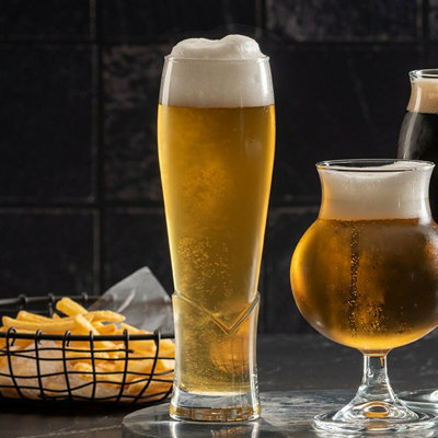 URBNLIVING 22cm Height Set Of 4 Beverages Glass 455ml | DIY at B&Q