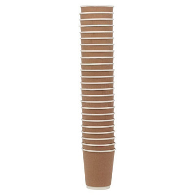 URBNLIVING 237ml 100Pcs Double Wall Disposable Takeaway Hot Coffee ...