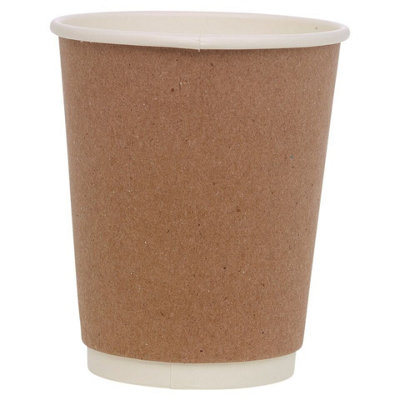 URBNLIVING 237ml 100Pcs Double Wall Disposable Takeaway Hot Coffee ...