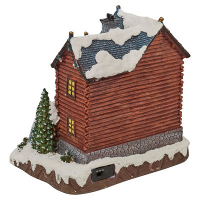 URBNLIVING 25cm Height Light Up Christmas Festive Village Scene ...