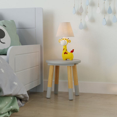 URBNLIVING 26cm Height Wooden Round Grey Chair Toddlers Kids Children ...