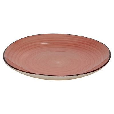 URBNLIVING 27cm Depth 12 Piece Coloured Stone Glazed Ceramic Dinnerware ...