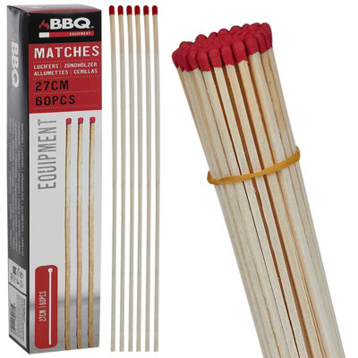 URBNLIVING 27cm Length 60 Pcs Extra Long Kitchen Safety Matches
