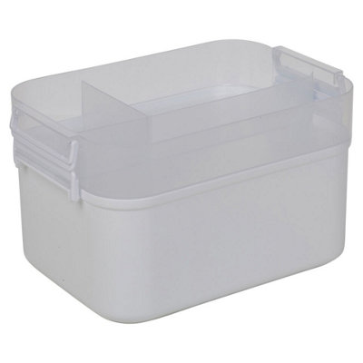 URBNLIVING 29cm Length White Portable Sewing Accessories Box Kit 2 ...