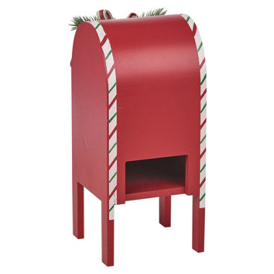 URBNLIVING 30cm Height Christmas Xmas Wooden Letter Mail Box Santa ...