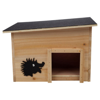 URBNLIVING 32cm Width Wooden Hedgehog Hostel Hibernation House Box with ...